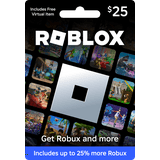 Roblox $25 Gift Card [Physical] + Exclusive Virtual Item - Walmart.com