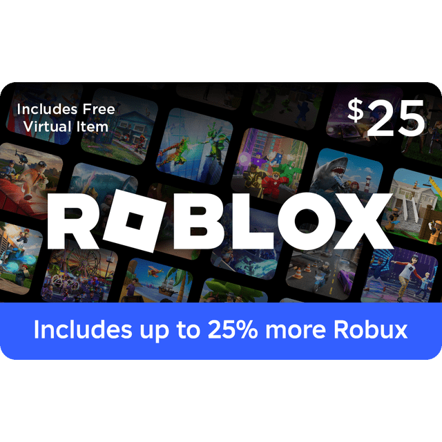 Roblox $25 eGift Card [Digital] + Exclusive Virtual Item. - Walmart.com