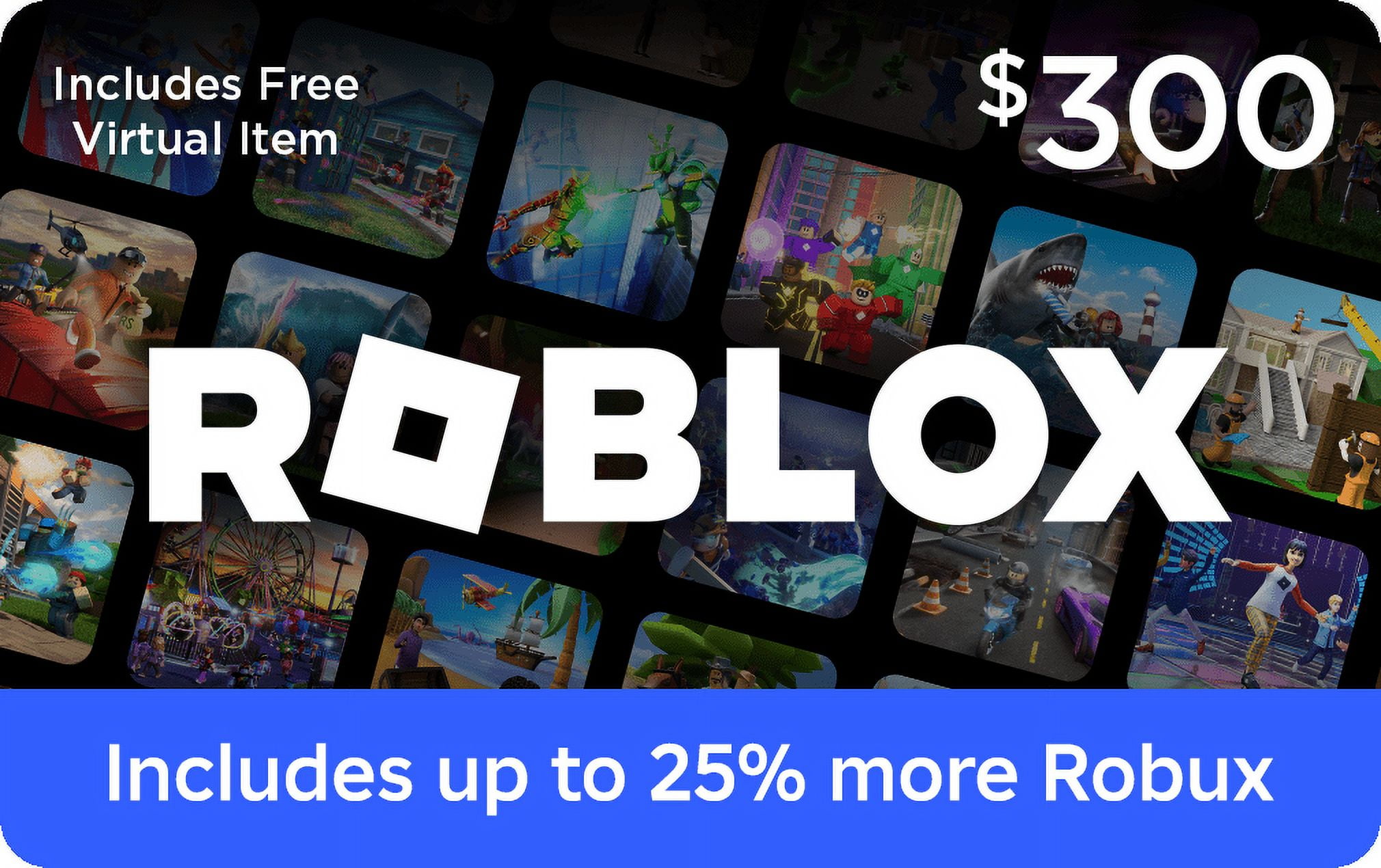 Roblox $300 eGift Card [Digital] + Exclusive Virtual Item. - Walmart.com