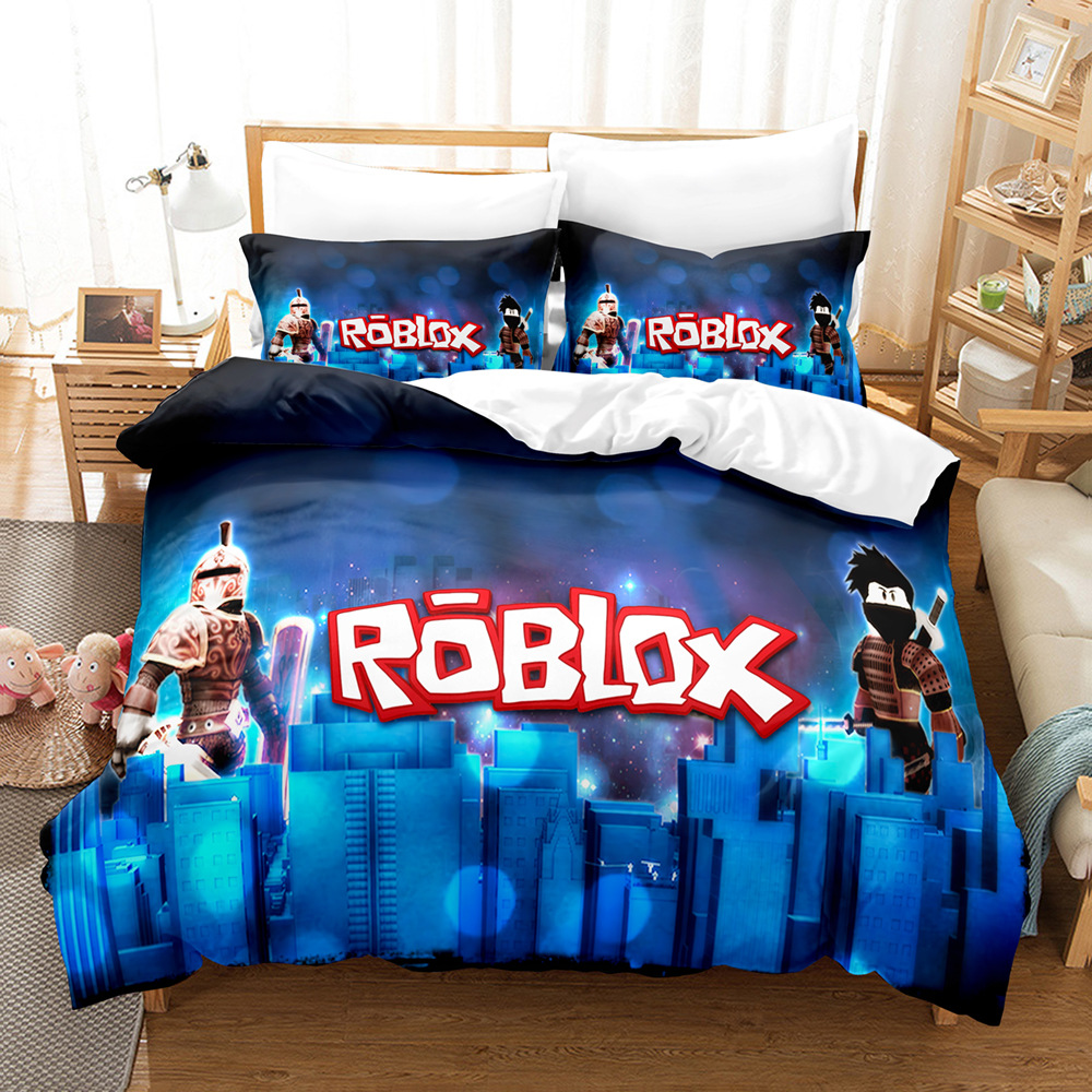 Roblox 3Pcs Bedding Set Twin/Queen/King Game Print Duvet Cover for Boys ...