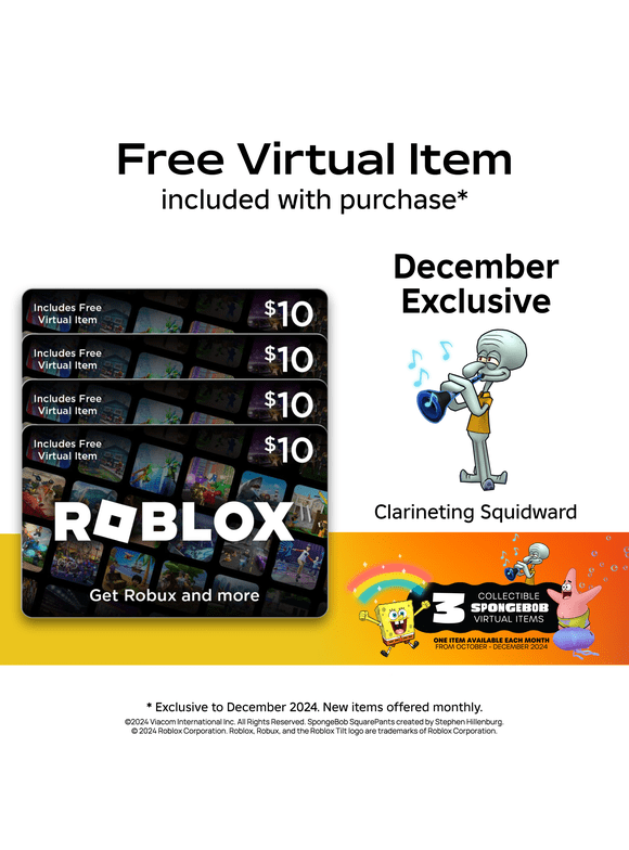 Roblox Gift Cards in Roblox - Walmart.com