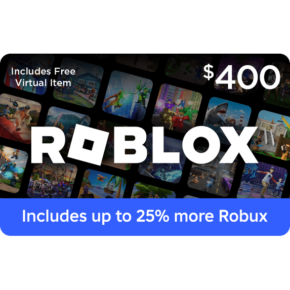 Roblox $400 eGift Card [Digital] + Exclusive Virtual Item. - Walmart.com