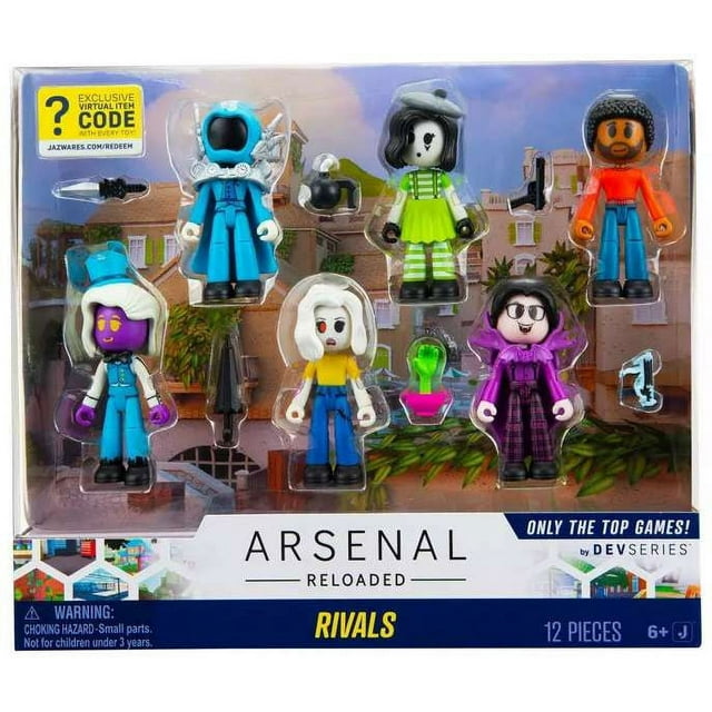 Roblox Arsenal Reloaded Rivals Action Figure Toy Weapons Set, 6-Pack ...