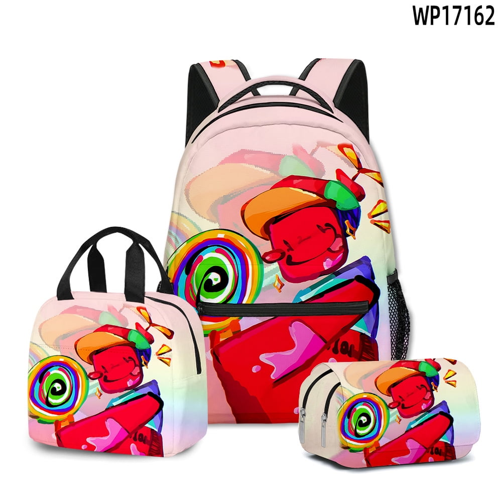 Roblox Backpack Forsaken Gubby Lunch Bag Pencil Case Three-piece Set ...