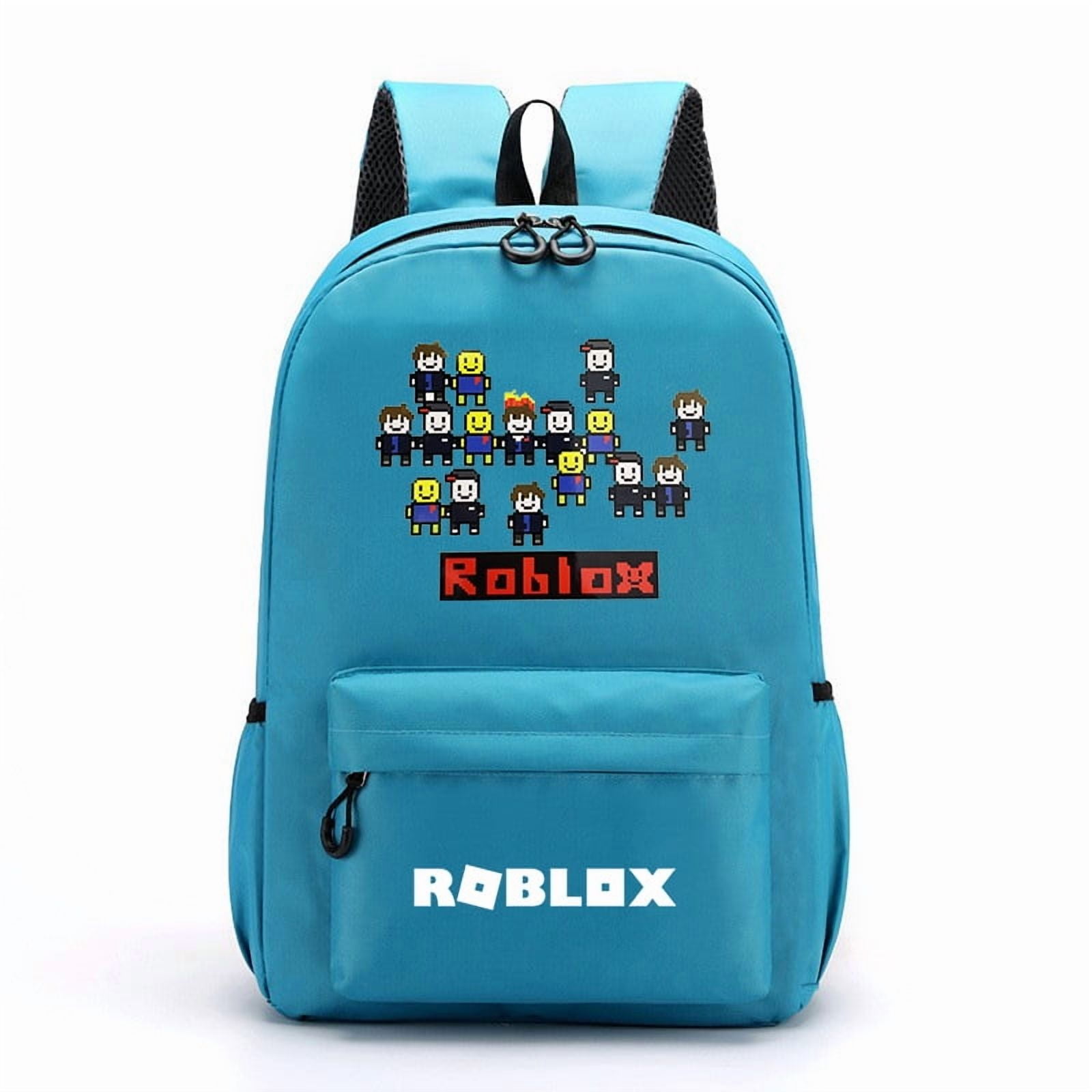 Roblox Backpack| Gamer Black Rucksack | Green Creeper Zombie Skeleton ...
