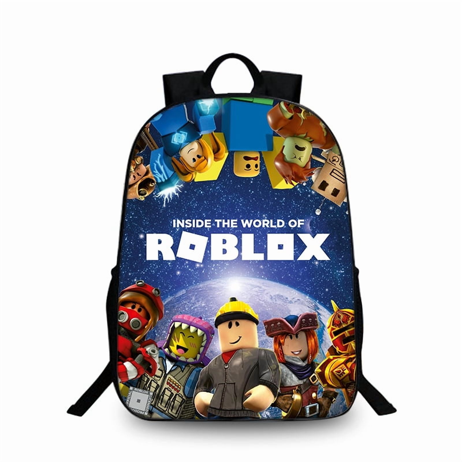 Roblox Backpack| Gamer Black Rucksack | Green Creeper Zombie Skeleton ...