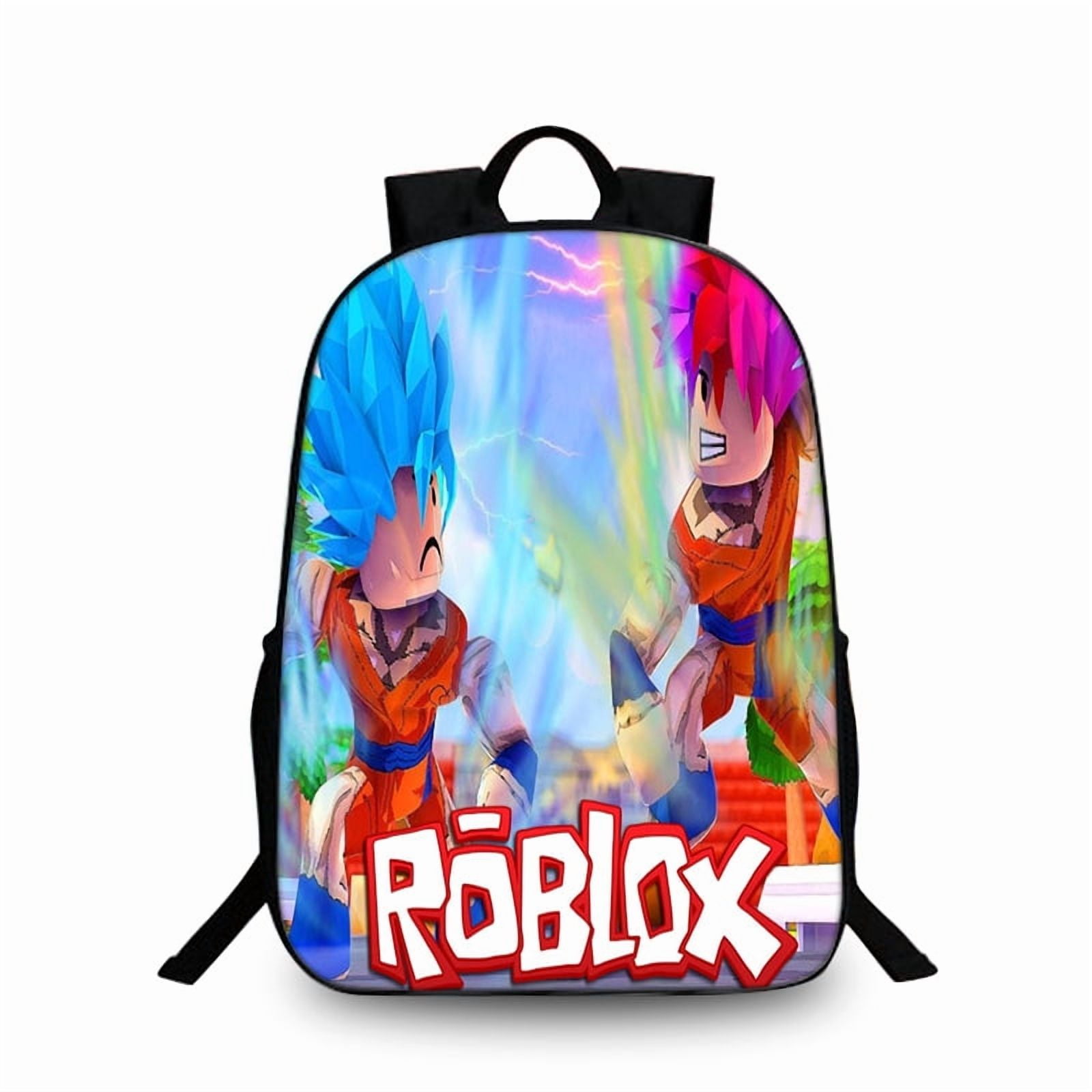 Roblox Backpack| Gamer Black Rucksack | Green Creeper Zombie Skeleton ...