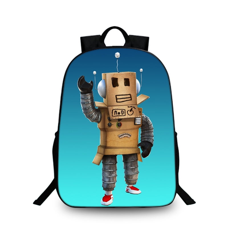 Roblox Backpack| Gamer Black Rucksack | Green Creeper Zombie Skeleton ...