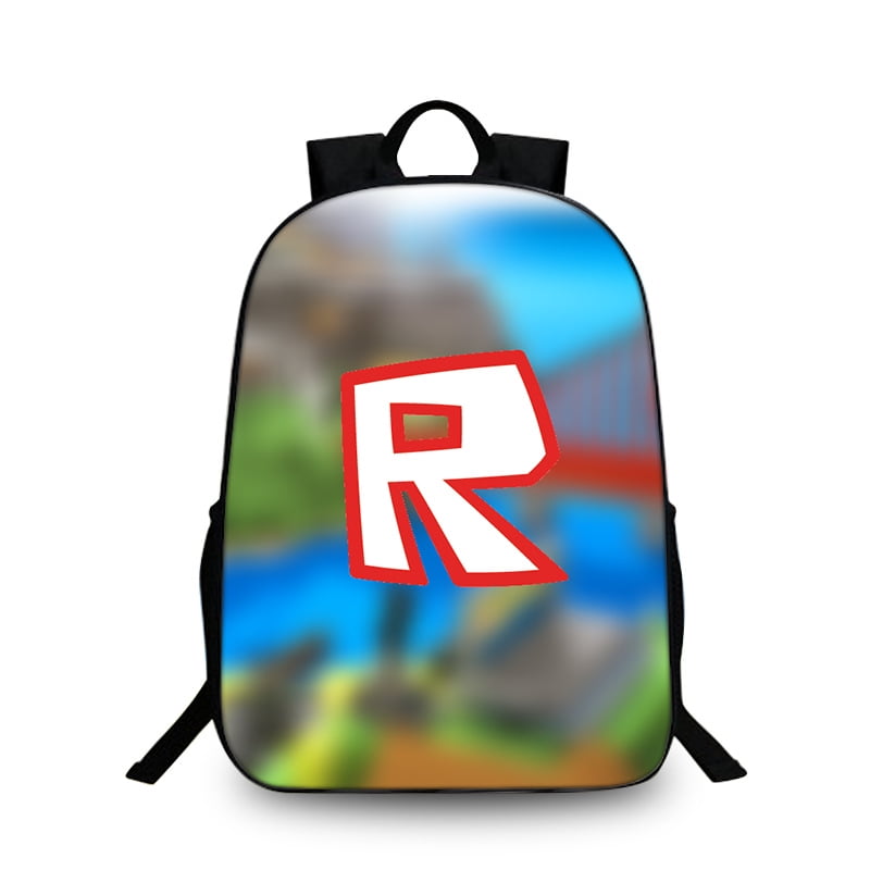 Roblox Backpack| Gamer Black Rucksack | Green Creeper Zombie Skeleton ...