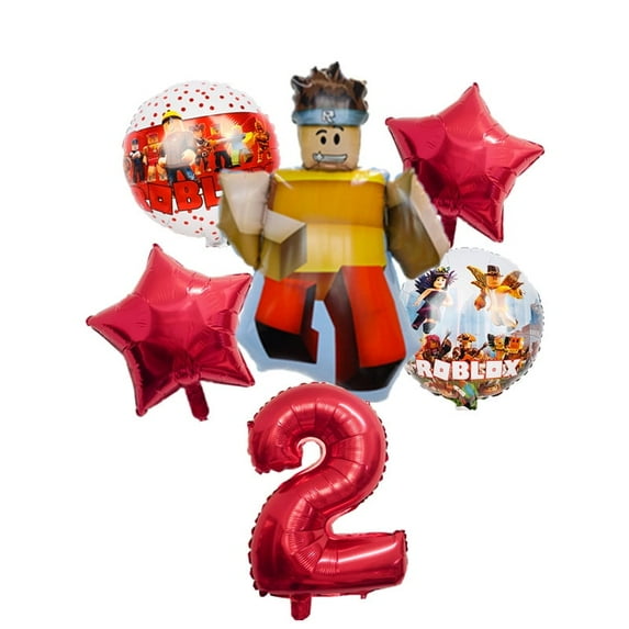 Roblox Birthday Party Balloons Foil, 6 PCS Game Theme Birthday Party ...
