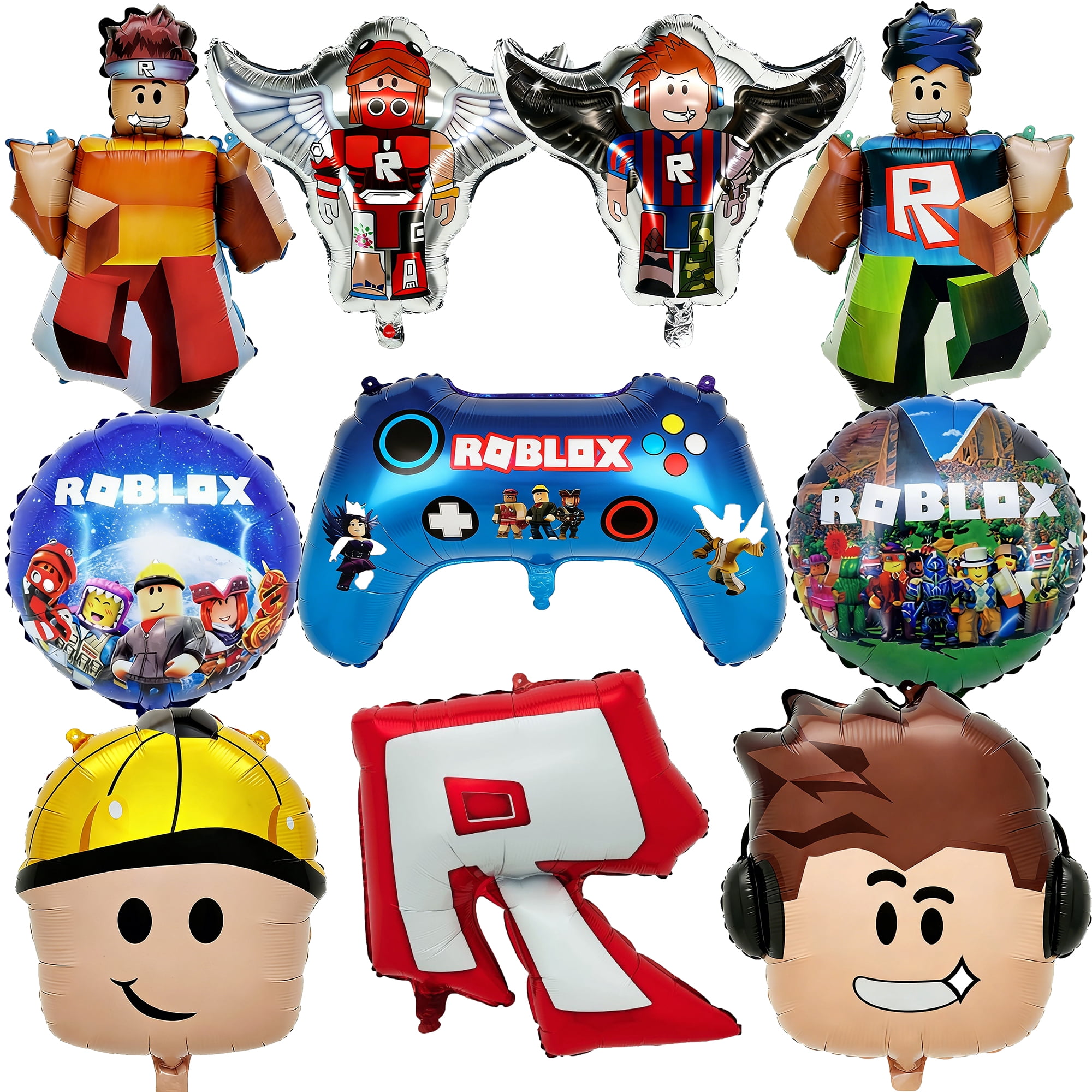 Roblox Birthday Party Balloons Foil，Roblox Balloons,11PCS - Walmart.com