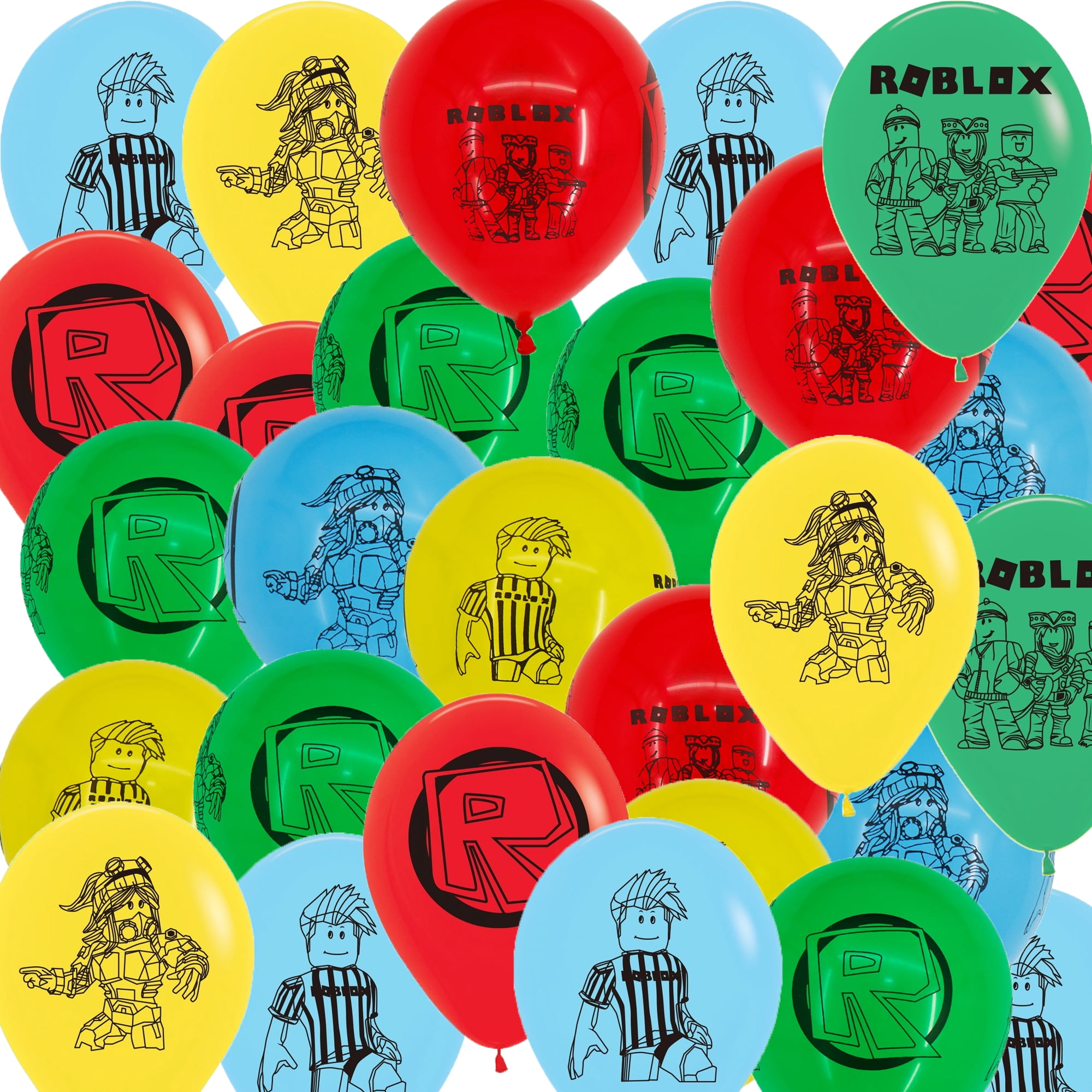 Roblox Birthday Party Balloons Foil，Roblox Balloons ，24pcs - Walmart.com
