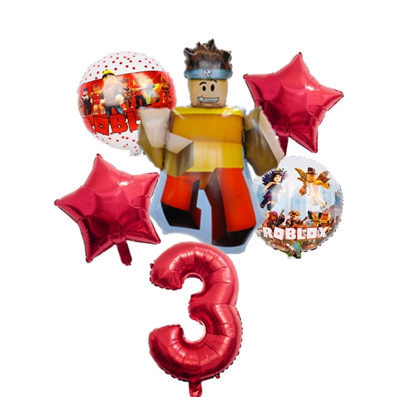 Htrade Roblox Birthday Party Balloons Foil，Roblox Balloons,6PCS ...