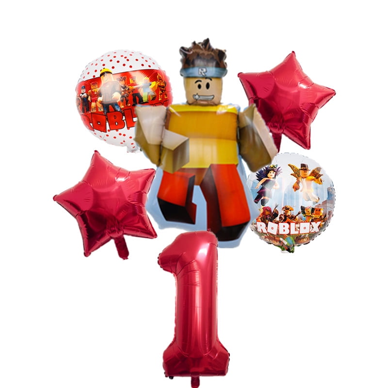 Htrade Roblox Birthday Party Balloons Foil，Roblox Balloons,6PCS ...
