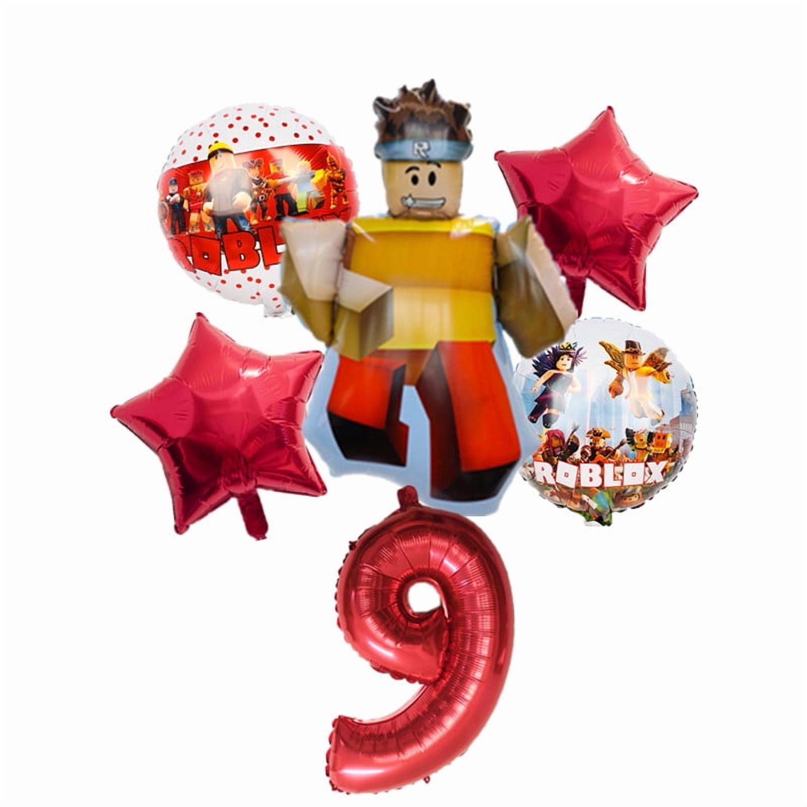 Htrade Roblox Birthday Party Balloons Foil，Roblox Balloons,6PCS ...