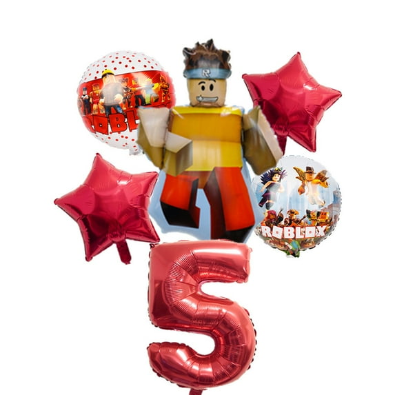 Htrade Roblox Birthday Party Balloons Foil，Roblox Balloons,6PCS ...