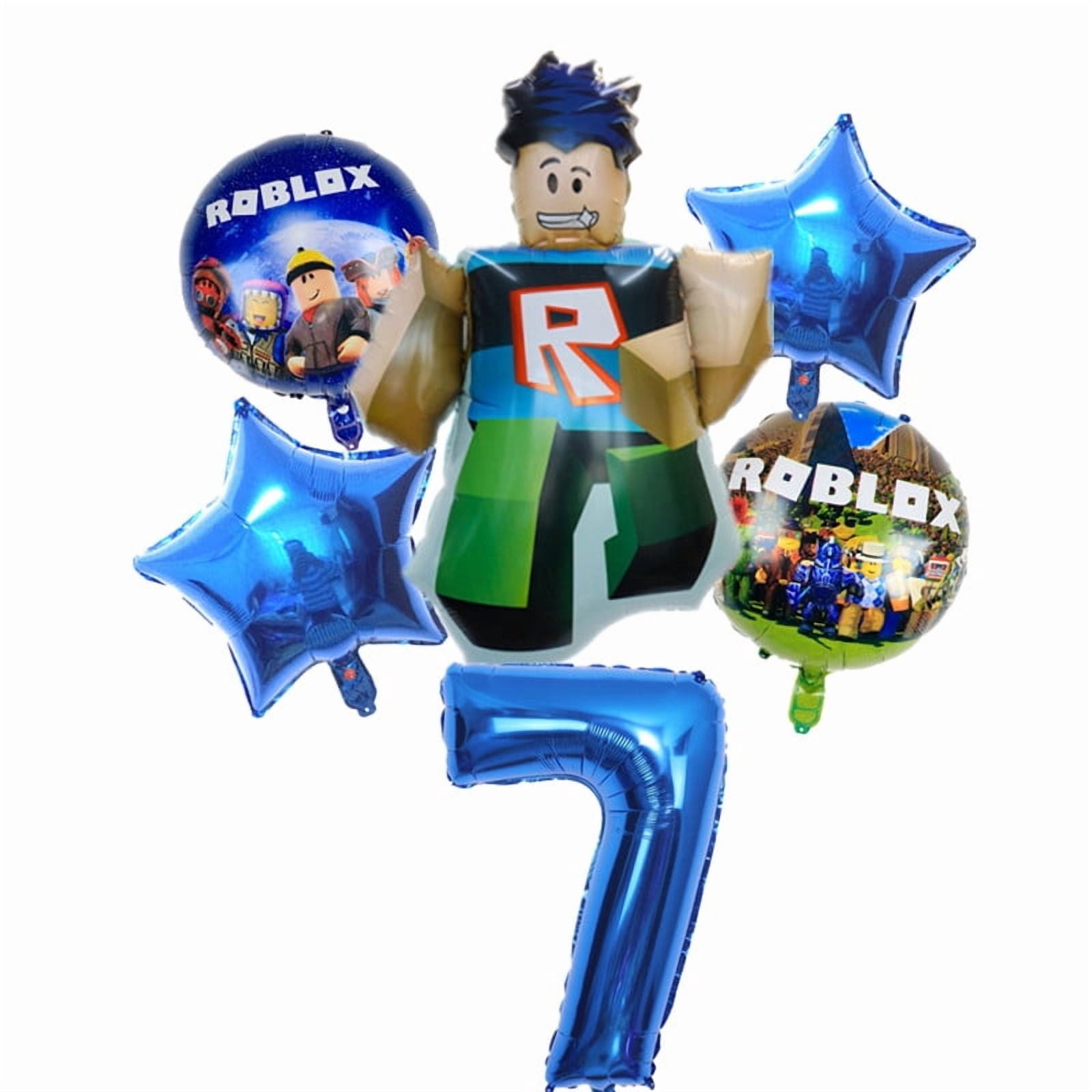 Htrade Roblox Birthday Party Balloons Foil，Roblox Balloons,6PCS ...