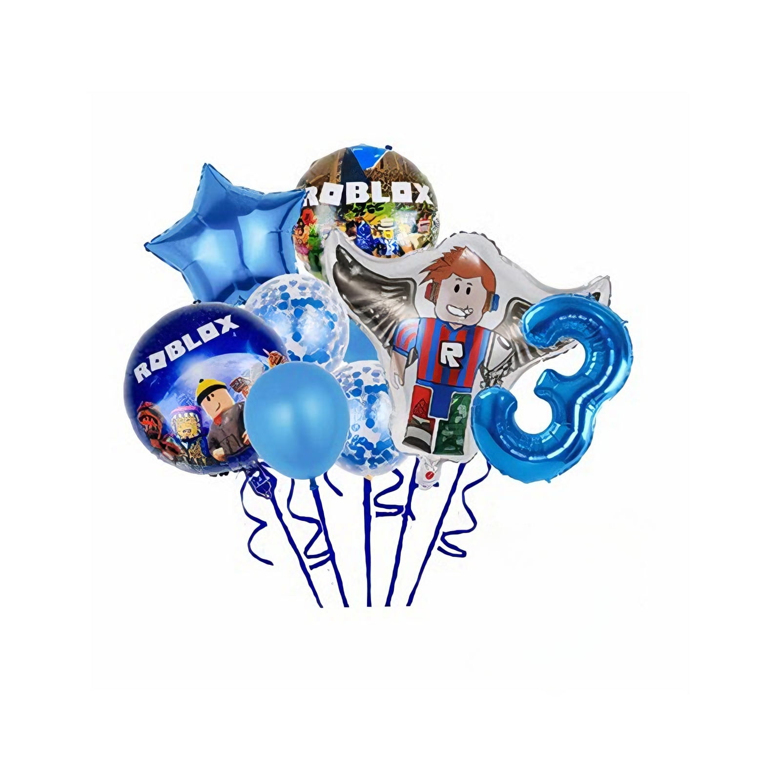 Roblox Birthday Party Balloons Foil，Roblox Balloons,9PCS - Walmart.com