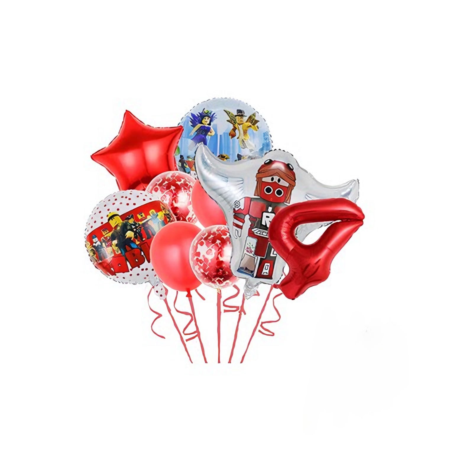 Roblox Birthday Party Balloons Foil，Roblox Balloons,9PCS - Walmart.com