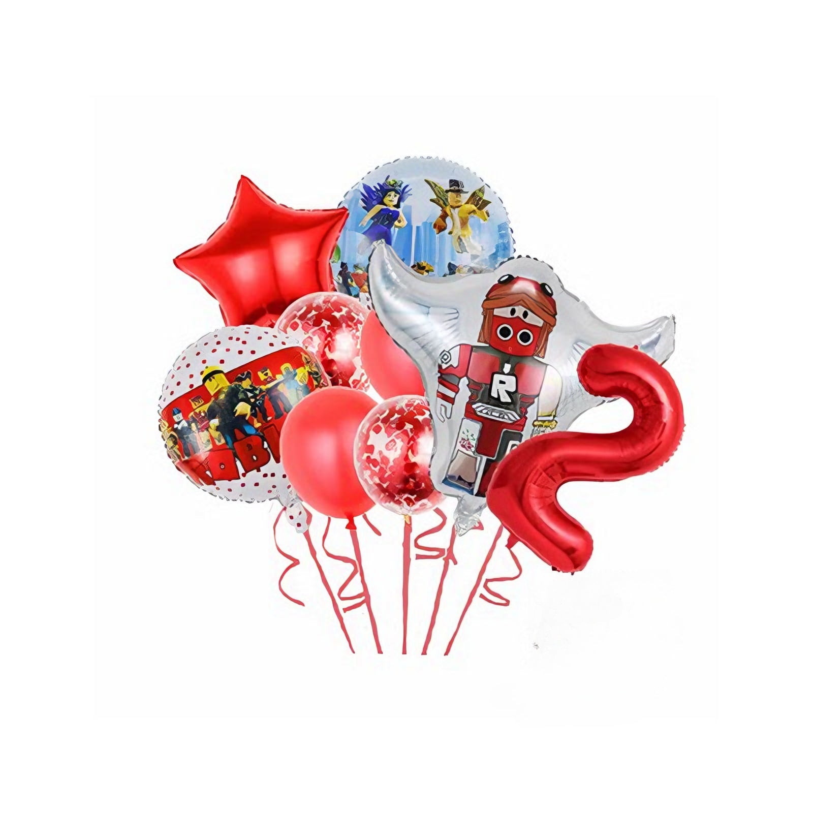 Roblox Birthday Party Balloons Foil，Roblox Balloons,9PCS - Walmart.com