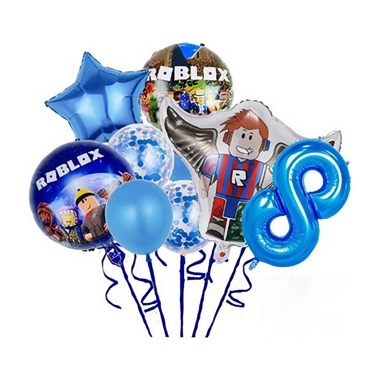 Roblox Birthday Party Balloons Foil，Roblox Balloons,9PCS - Walmart.com