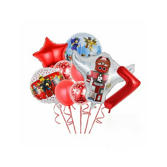 Roblox Birthday Party Balloons Foil，Roblox Balloons,9PCS - Walmart.com