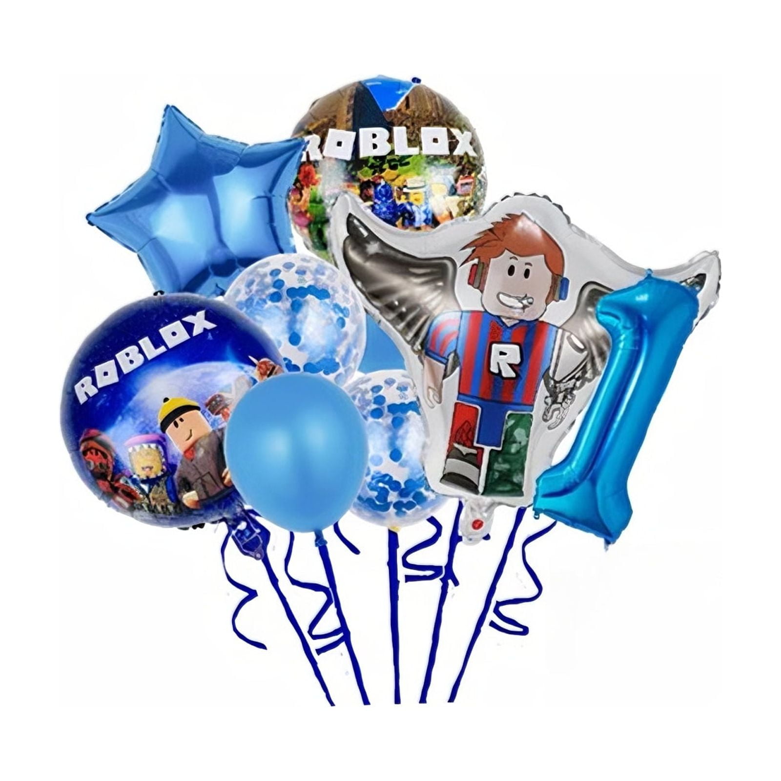 Roblox Birthday Party Balloons Foil，Roblox Balloons,9PCS - Walmart.com