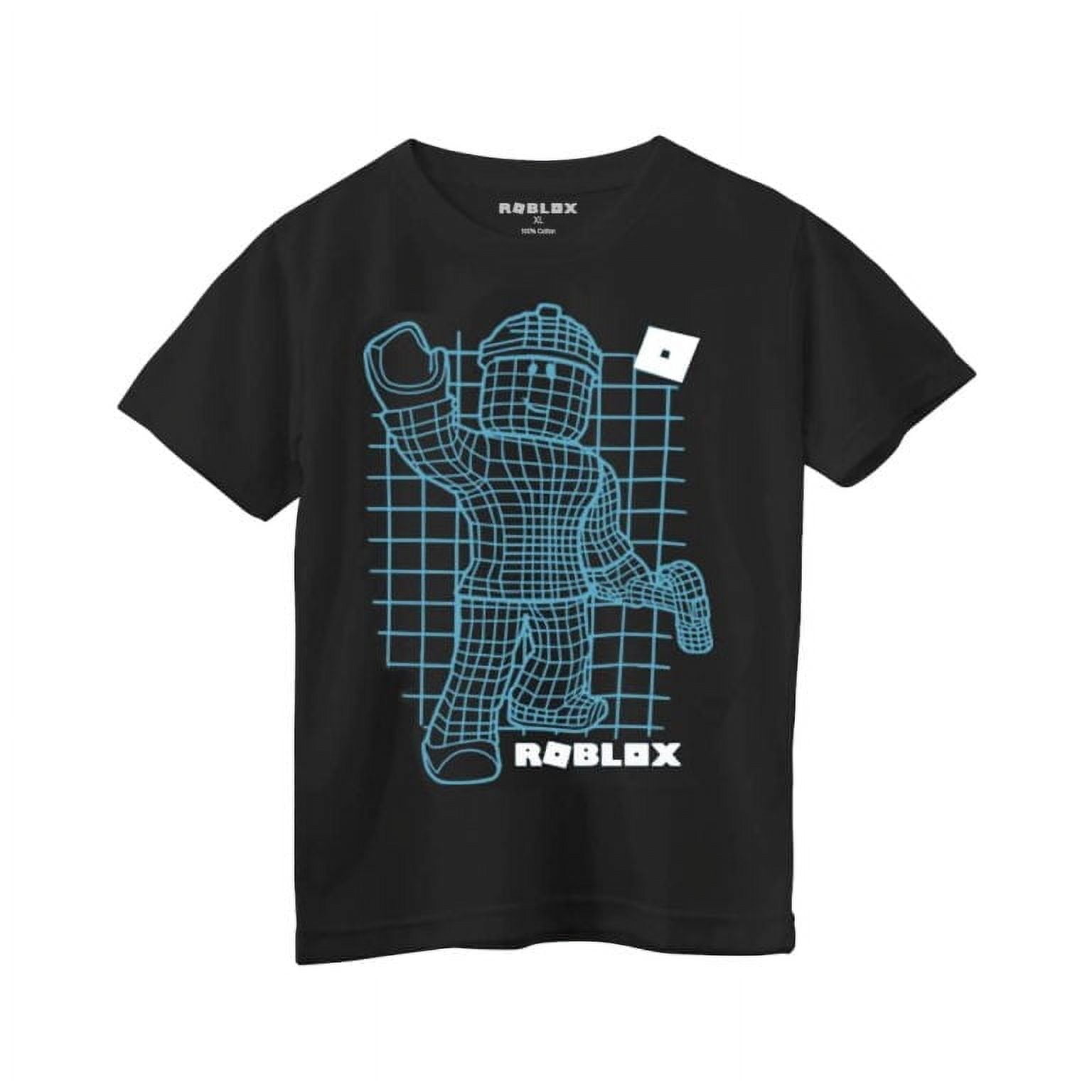 Roblox Boy's Glow-In-The-Dark Character T-Shirt, 100% Cotton, Large ...