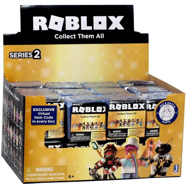 Roblox Celebrity Collection Series 2 Mystery Box (Blue, 24 Packs ...