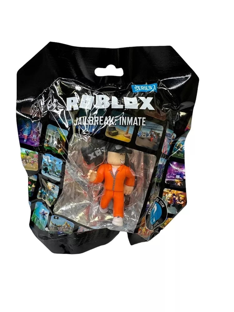 Roblox Figure Series 1 - Jailbreak: Inmate ~ Code Inside- Backpack Clip ...