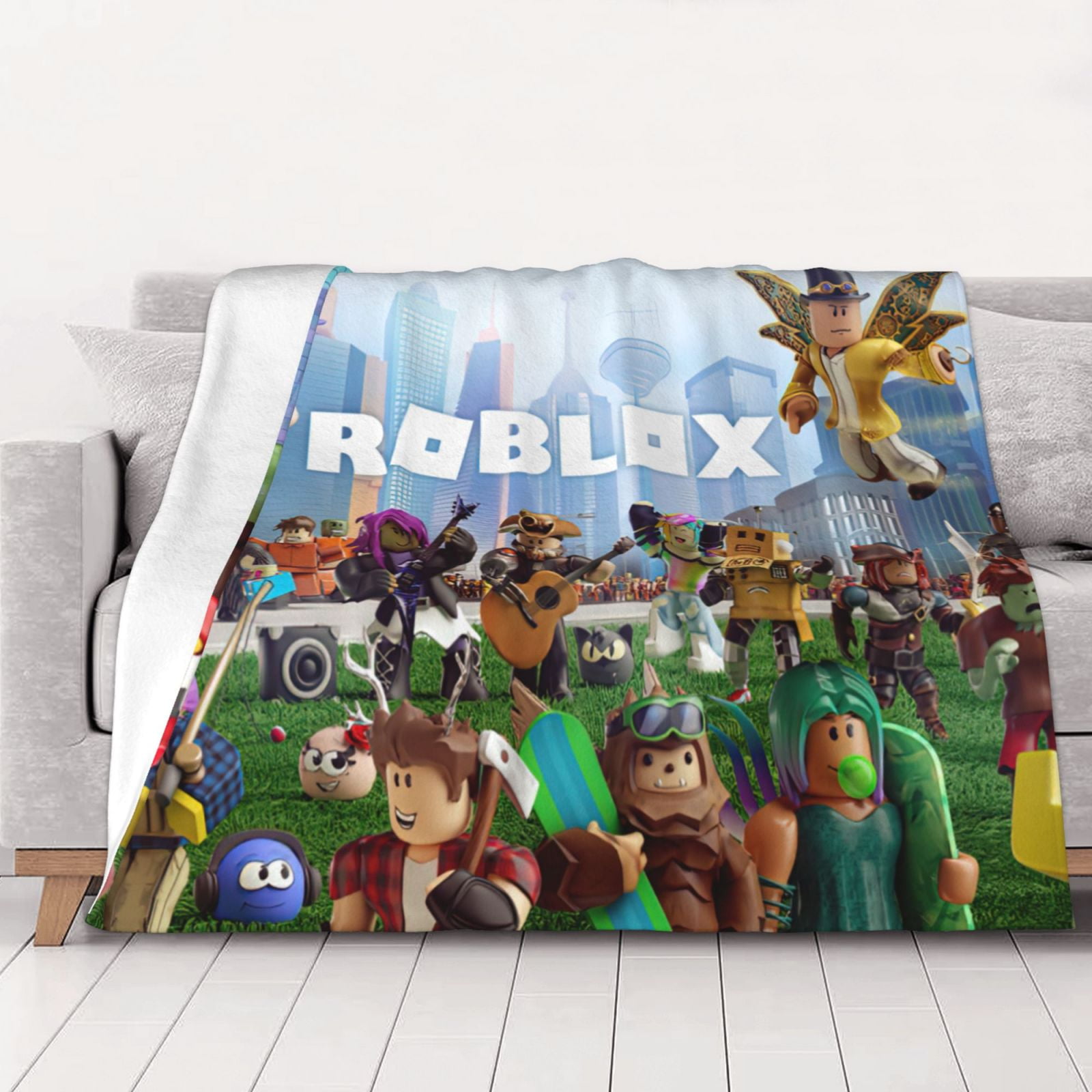 Roblox Fleece Throw Blanket, Game Blanket for Women Men Boys Girls ...