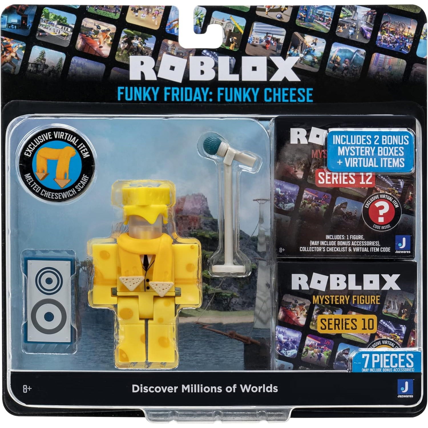 Roblox Funky Friday: Funky Cheese Action Figure (2 Bonus Mystery Packs ...