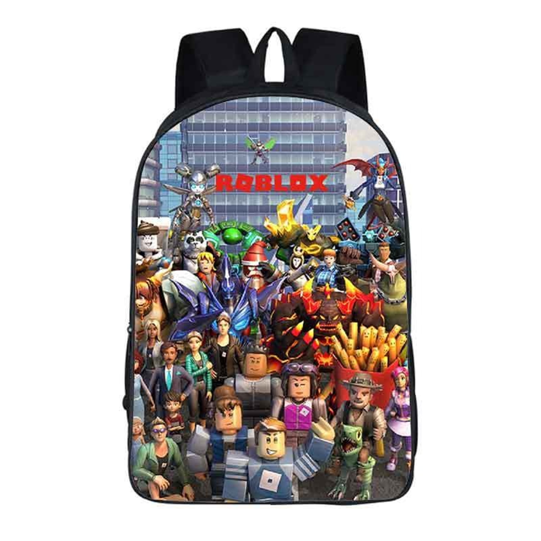 Roblox Graphic Backpack Student Back to School Canvas Bookbag ...