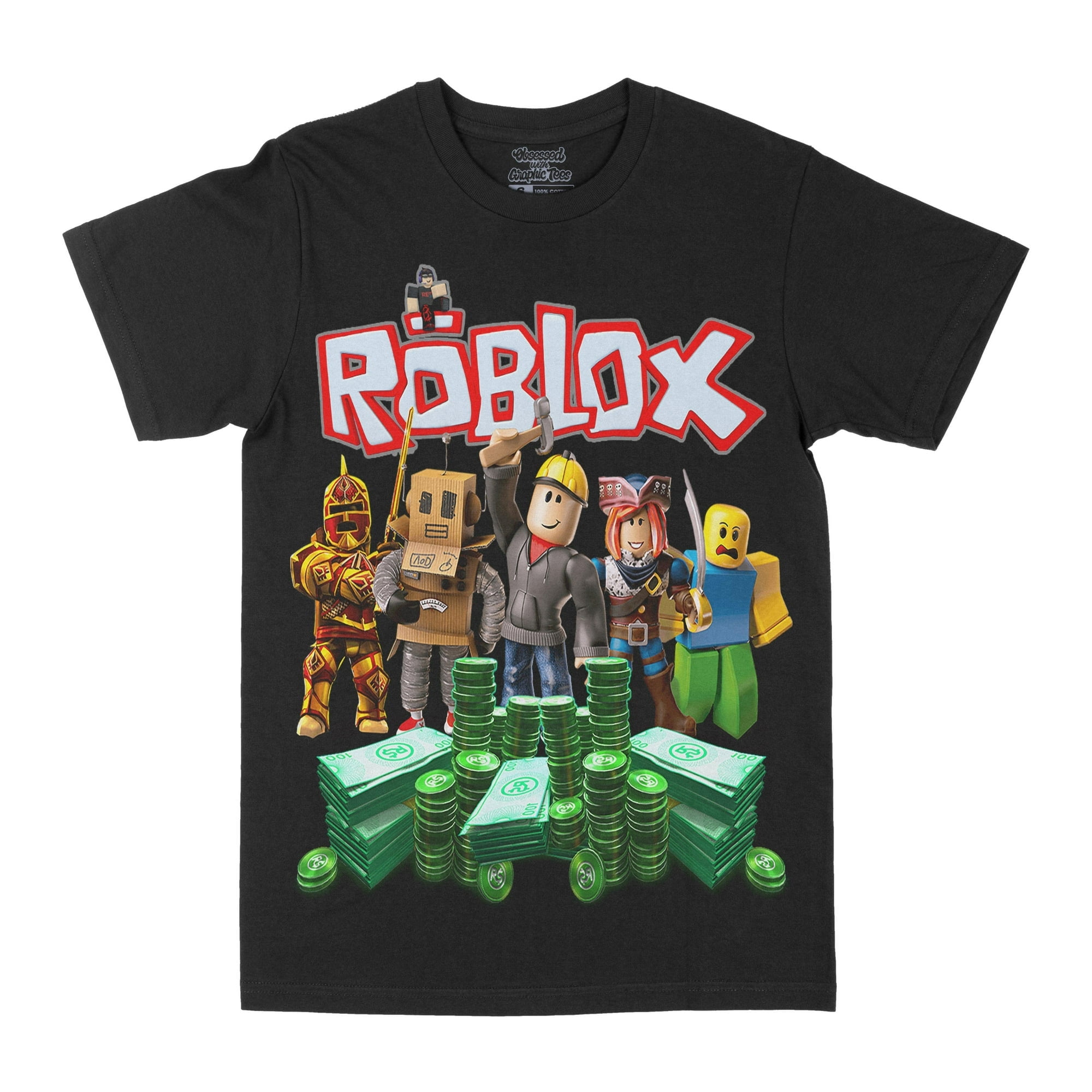 Roblox Graphic Tee,Black Color,Size L - Walmart.com