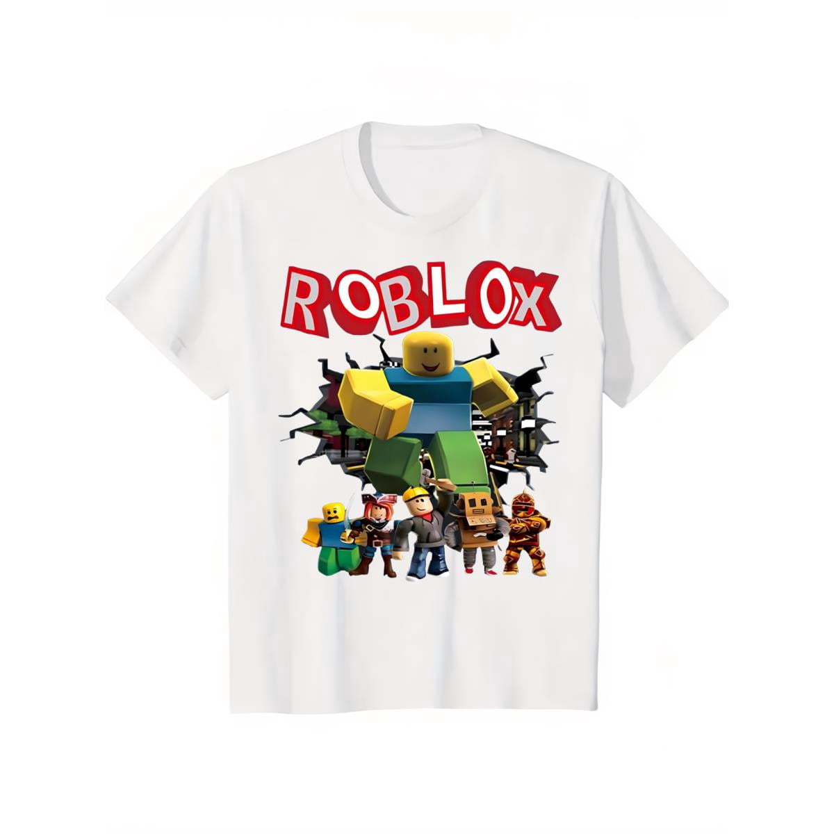 Roblox Graphic Tee For Kids With Favorite Characters Black Short Sleeve ...