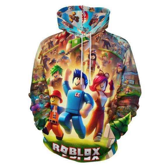 Roblox Hoodie Anime Hooded Sweatshirt Pullover Tops Game Fortnite fans ...