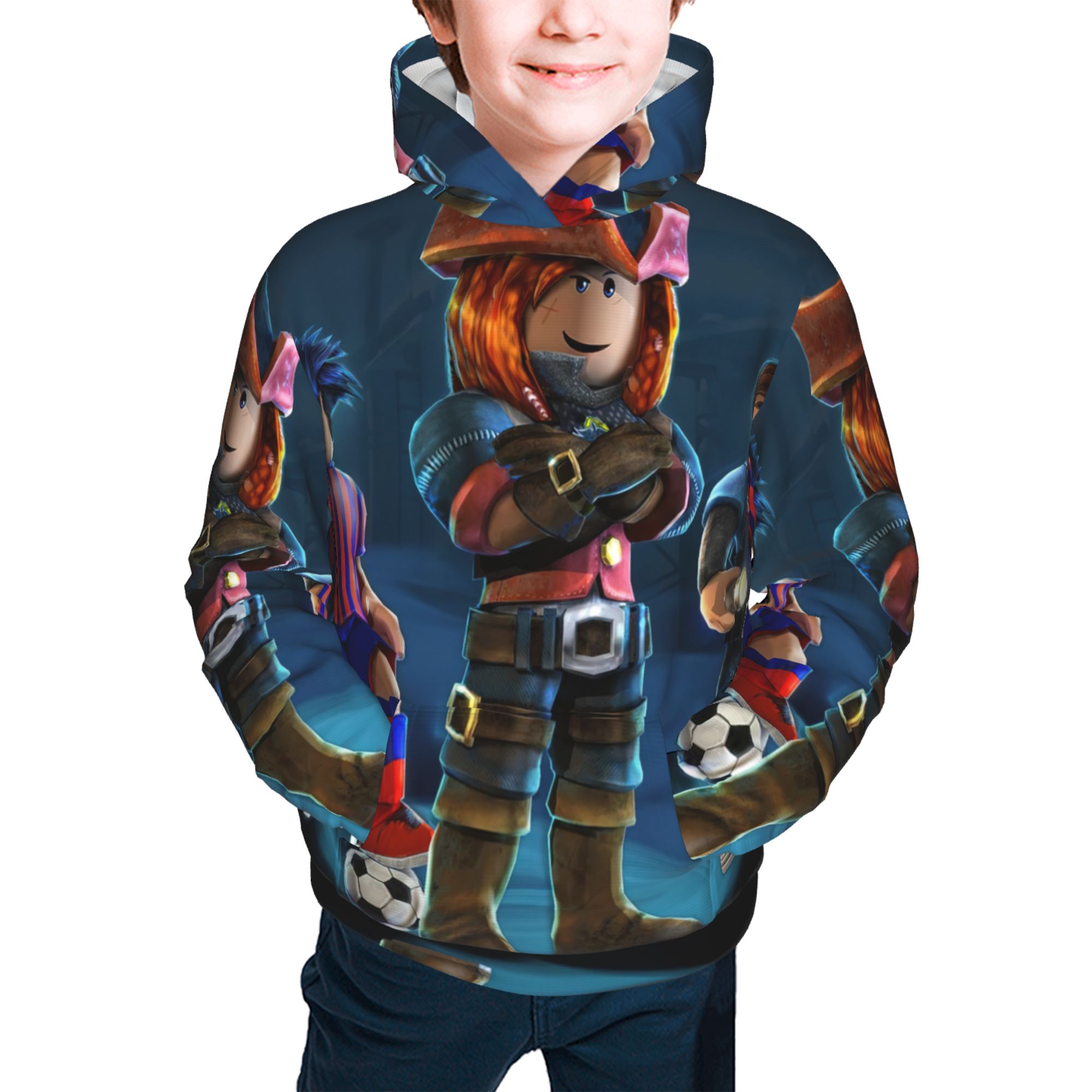 Roblox Hoodie Game Hoodie Casual Roblox Hooded Long Sleeve Sweatshirt ...