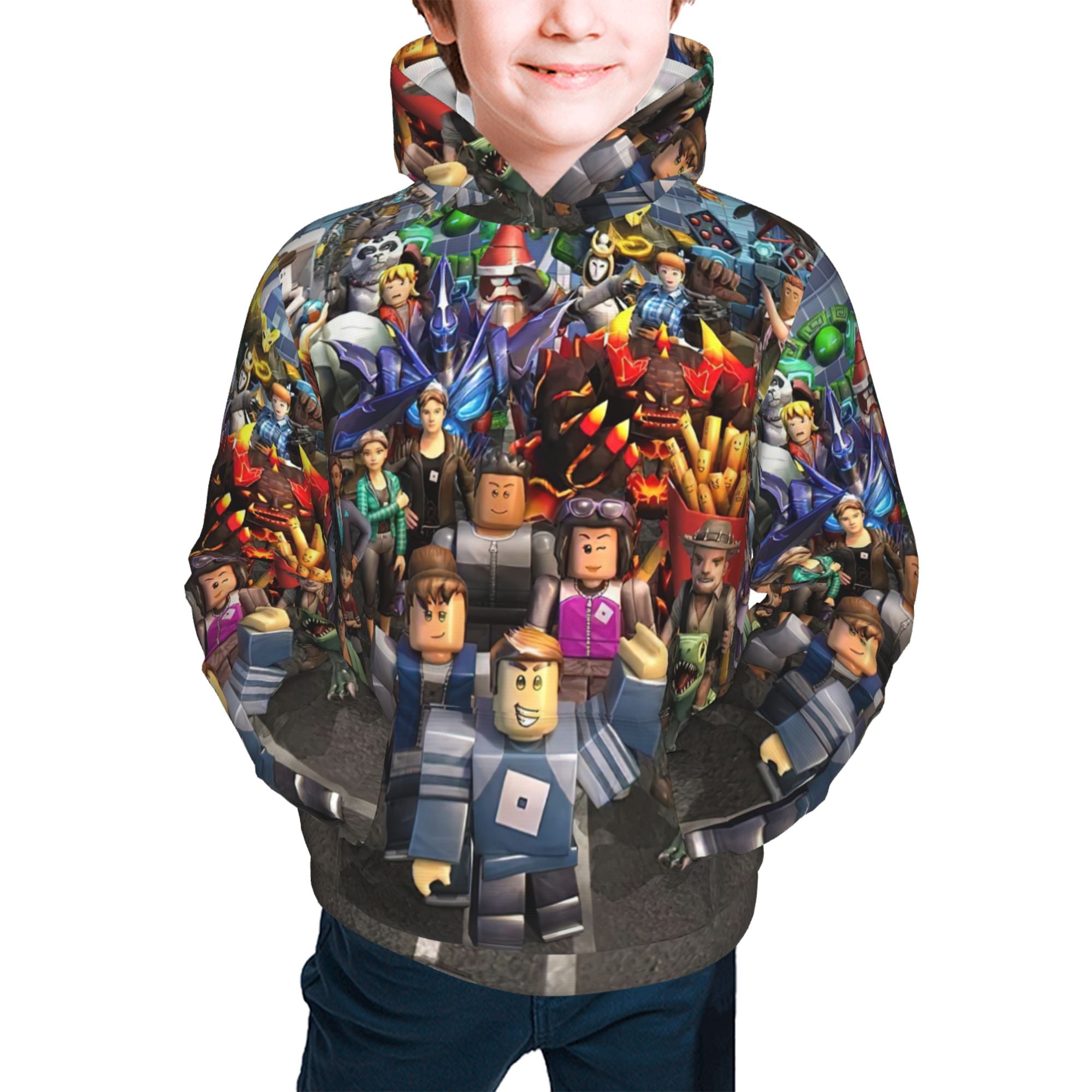 Roblox Hoodie Game Hoodie Casual Roblox Hooded Long Sleeve Sweatshirt ...