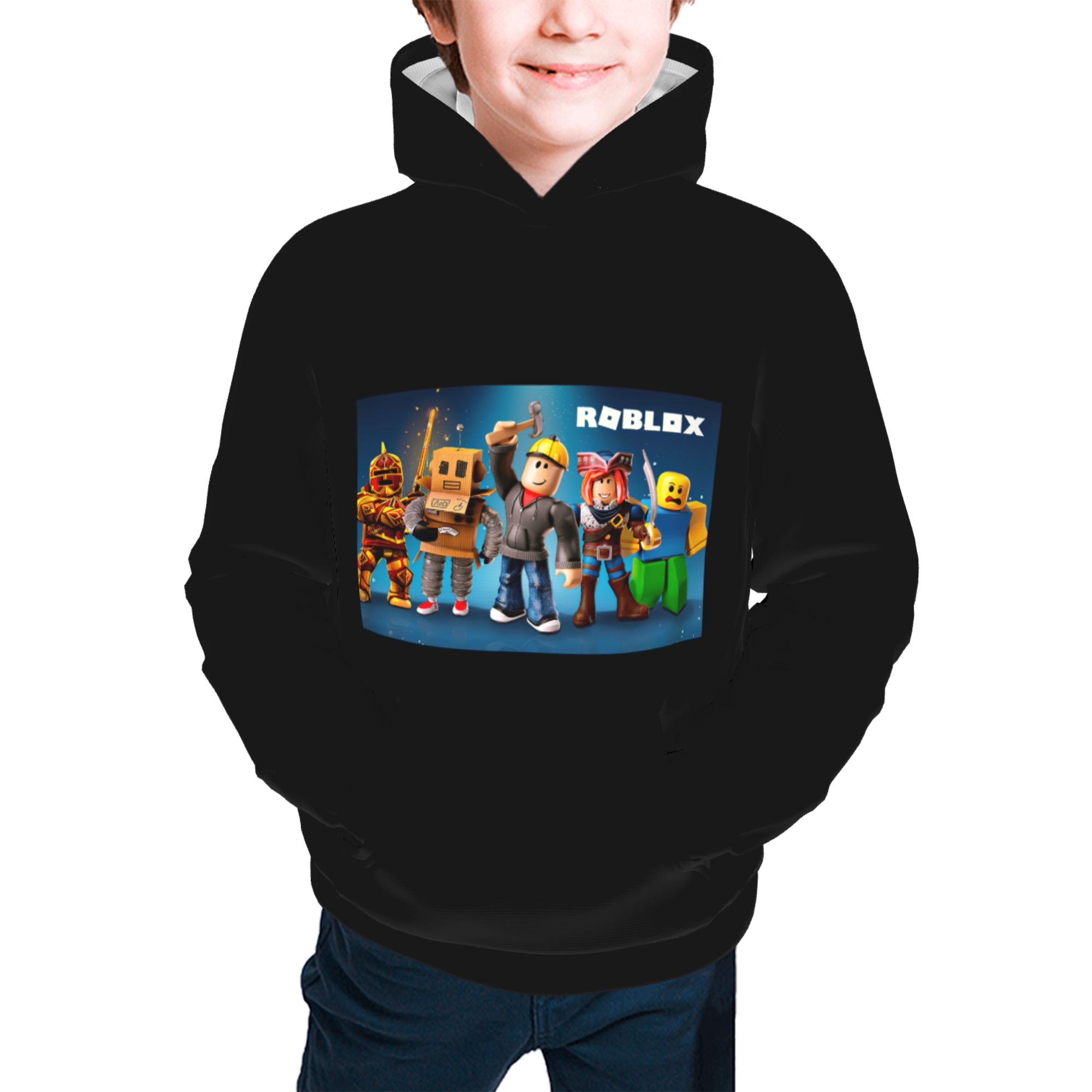 Roblox Hoodie Game Hoodie Casual Roblox Hooded Long Sleeve Sweatshirt ...