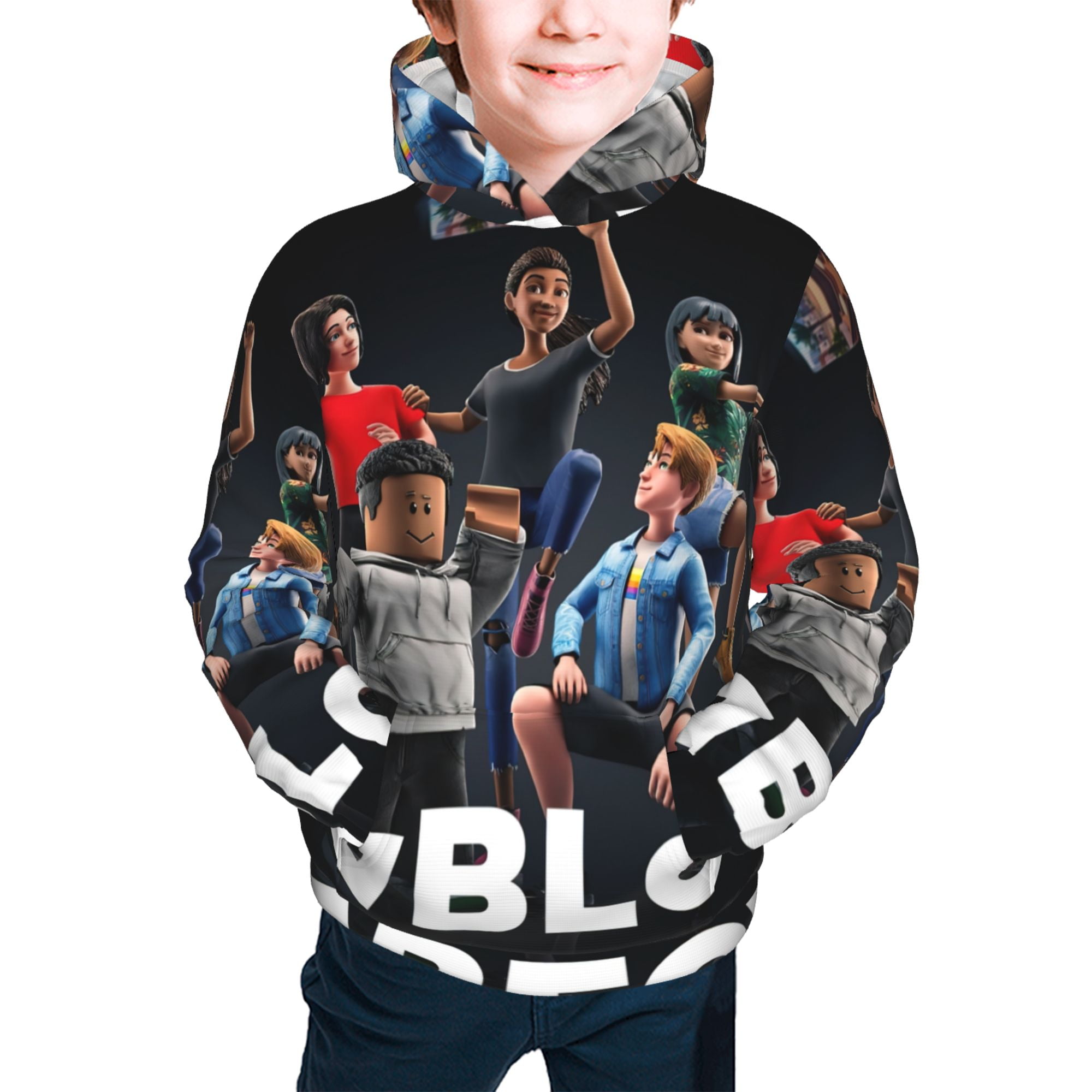 Roblox Hoodie Game Hoodie Casual Roblox Hooded Long Sleeve Sweatshirt ...