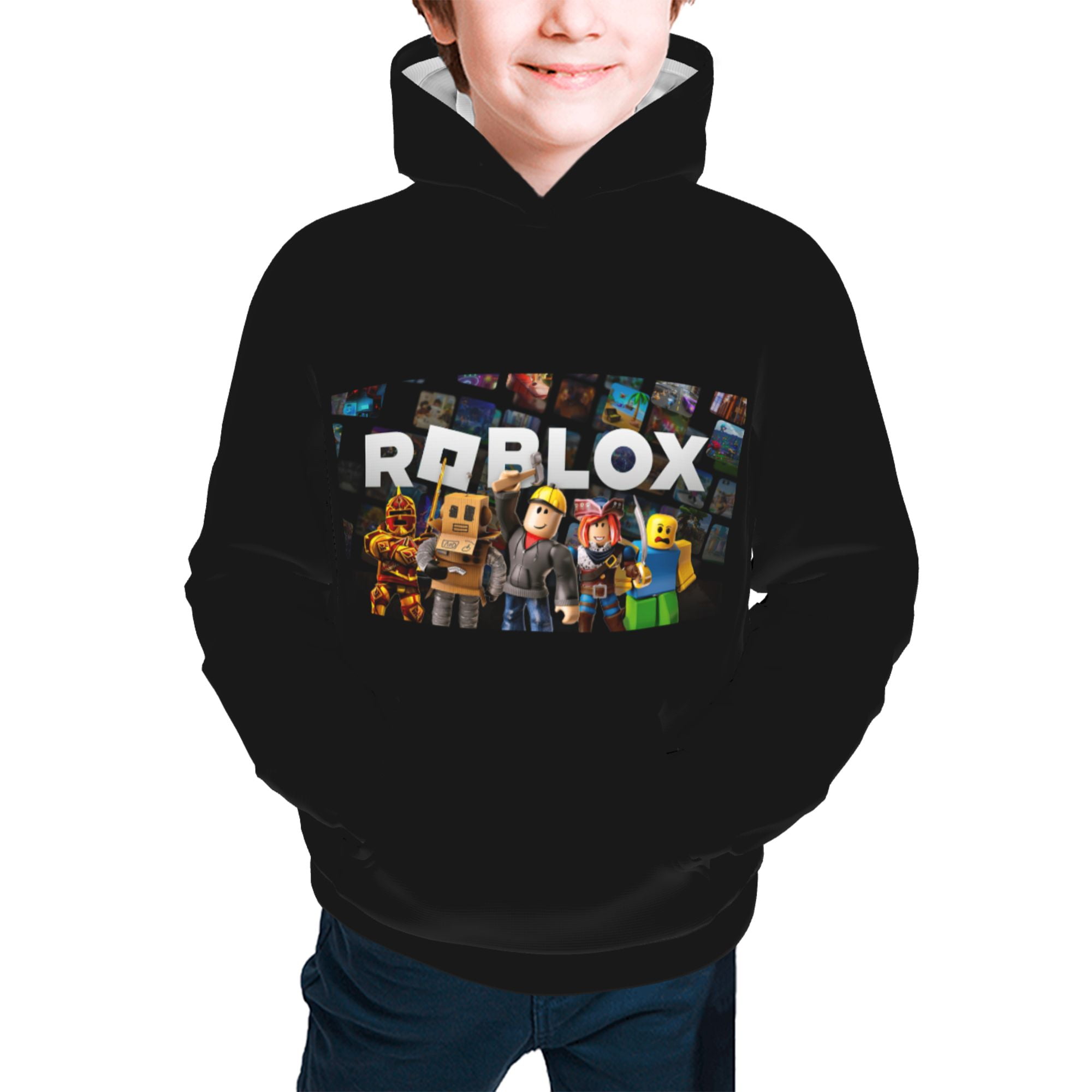 Roblox Hoodie Game Hoodie Casual Roblox Hooded Long Sleeve Sweatshirt ...