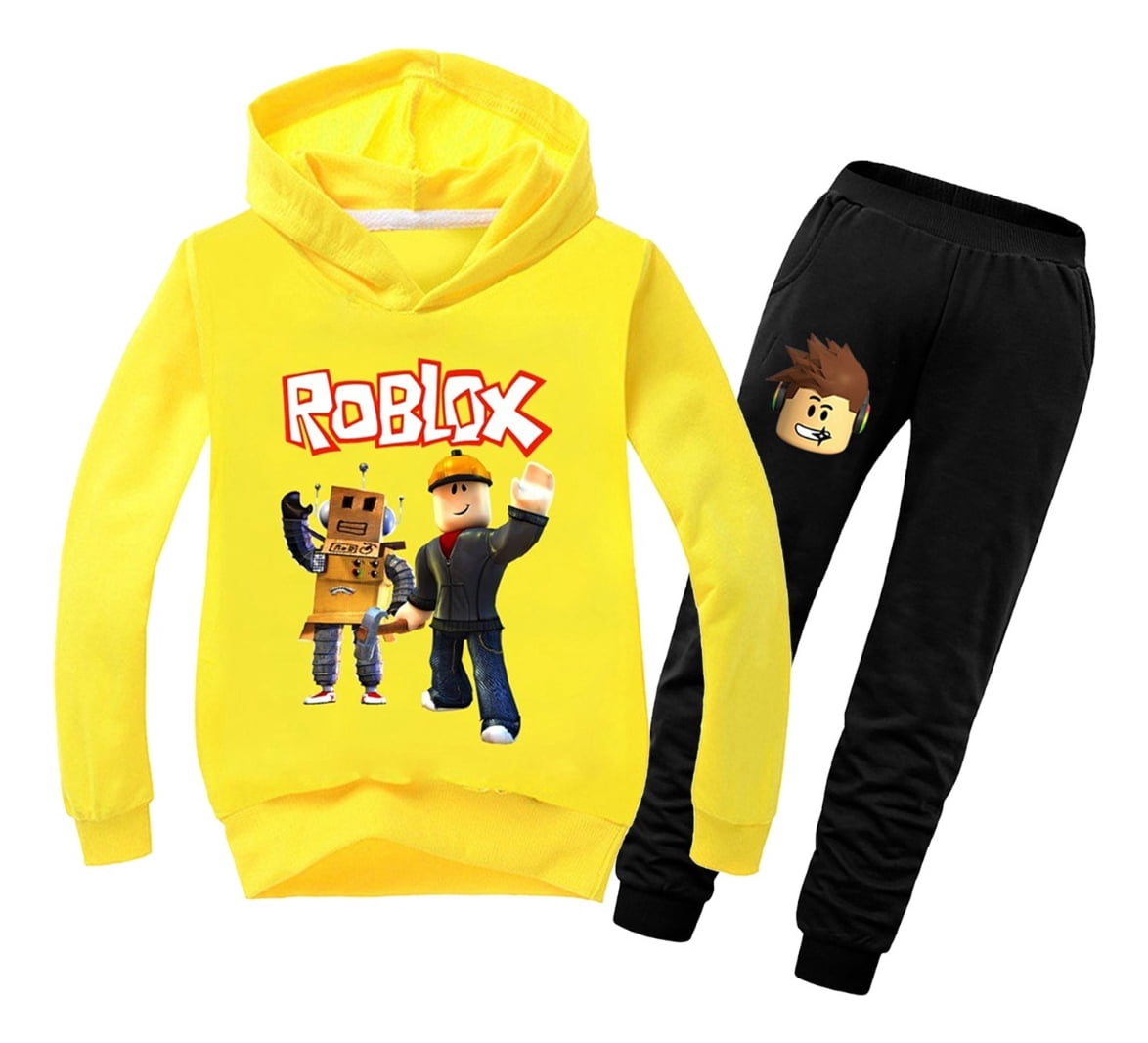 Roblox Kids Cotton Hoodie Set Casual Long Sleeve Pullover Hooded ...