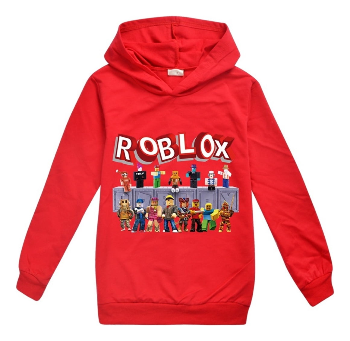 Roblox Kids Hoodie Sweatshirt Pullover 100% Cotton Long Sleeve Hooded ...