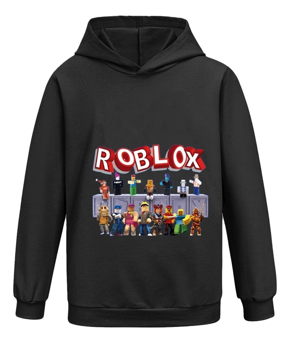 Roblox Kids Hoodie Sweatshirt Pullover 100% Cotton Long Sleeve Hooded ...