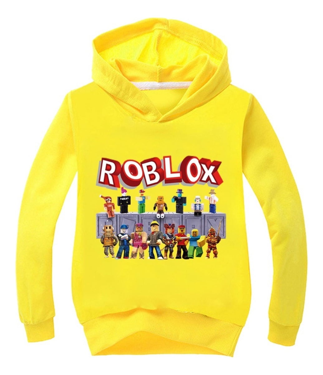 Roblox Kids Hoodie Sweatshirt Pullover 100% Cotton Long Sleeve Hooded ...