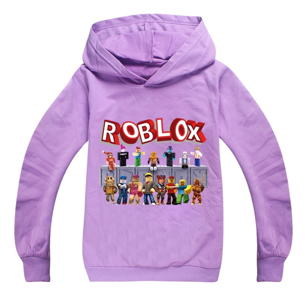 Roblox Kids Hoodie Sweatshirt Pullover 100% Cotton Long Sleeve Hooded ...
