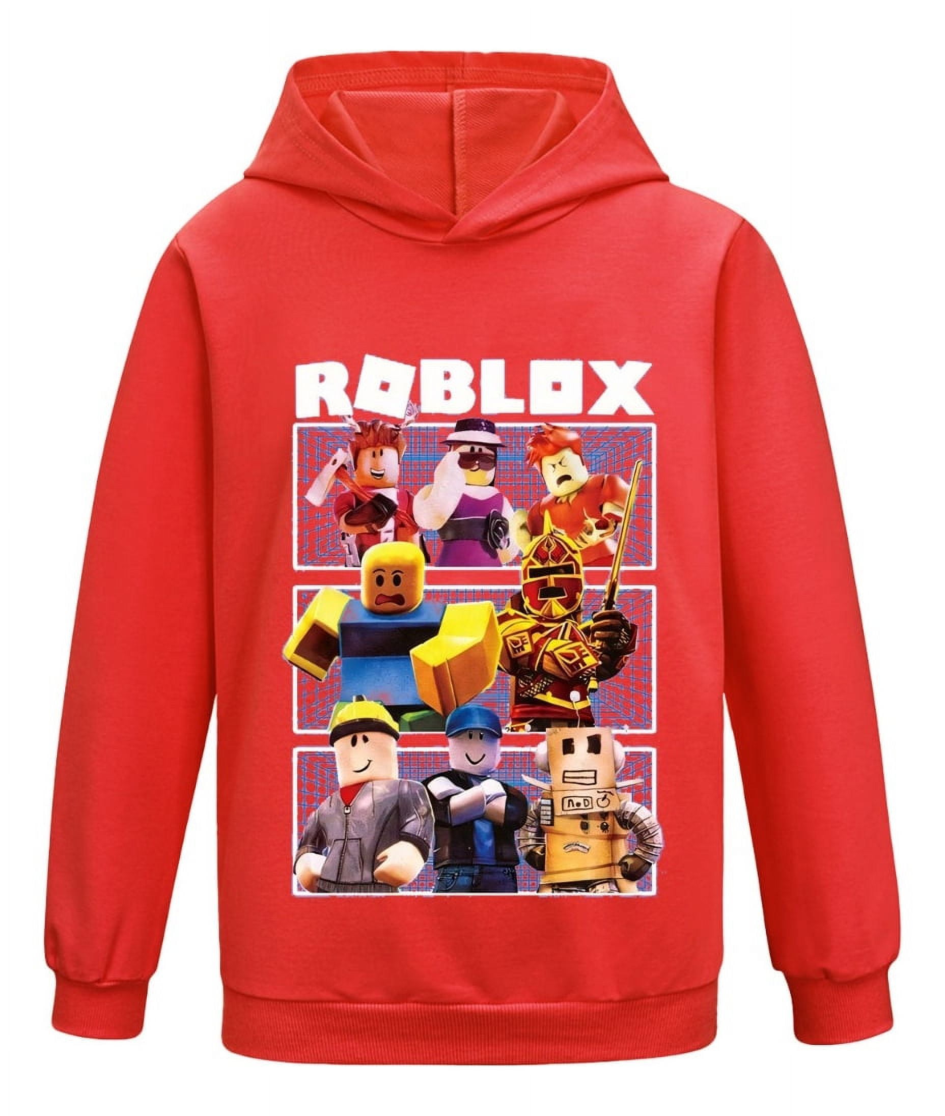 Roblox Kids Hoodie Sweatshirt Pullover Casual 100% Cotton Long Sleeve ...