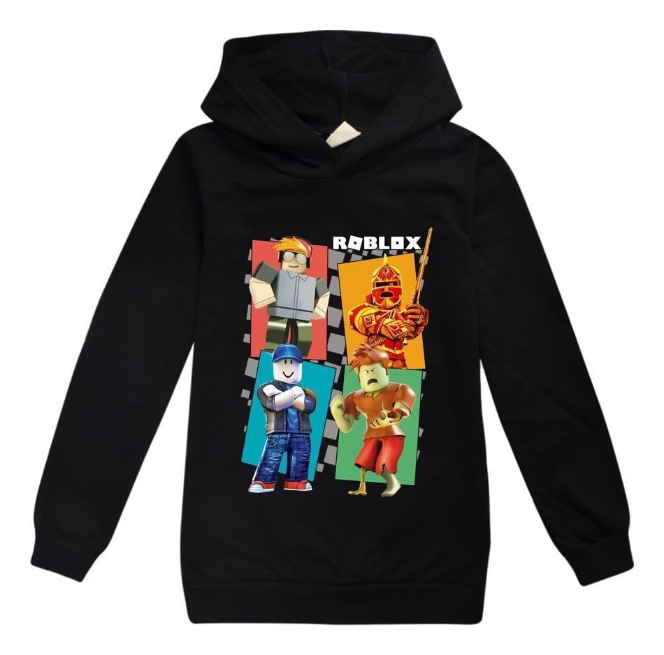Roblox Kids Hoodie Sweatshirt Pullover Casual 100% Cotton Long Sleeve ...