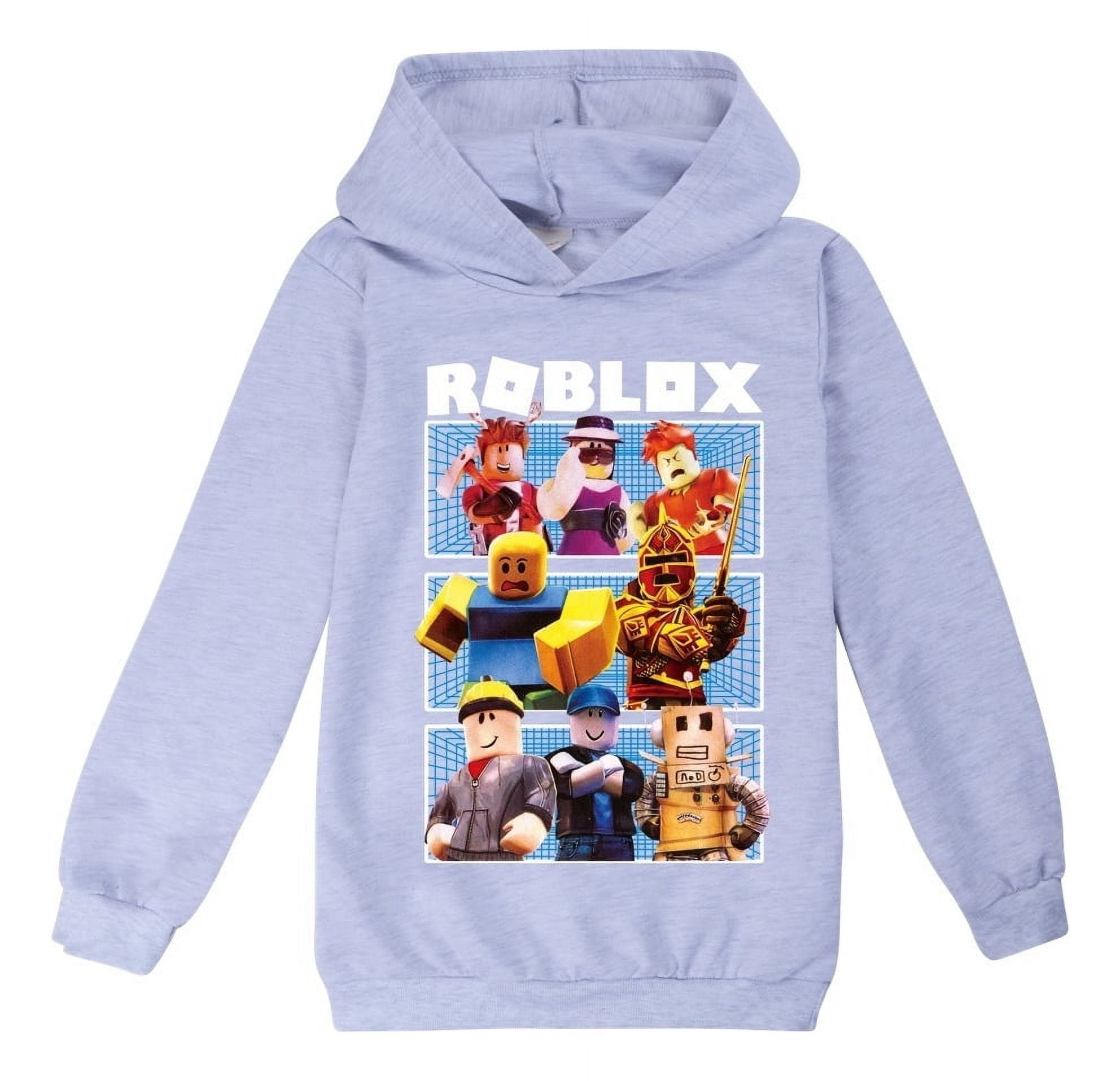 Roblox Kids Hoodie Sweatshirt Pullover Casual 100% Cotton Long Sleeve ...