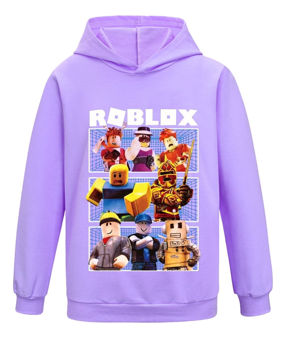 Roblox Kids Hoodie Sweatshirt Pullover Casual 100% Cotton Long Sleeve ...